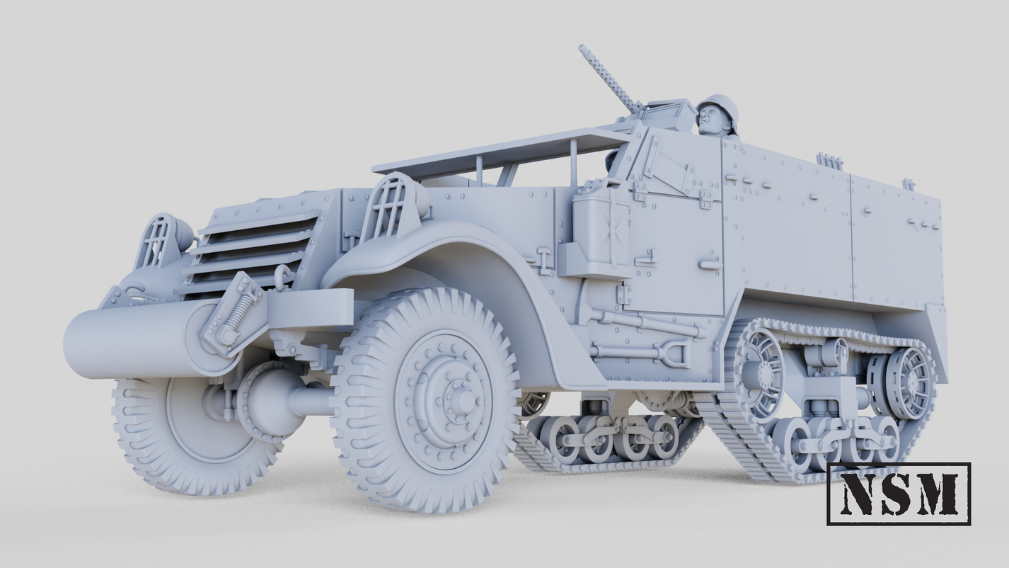 M3 Halftrack Mid Production – Night Sky Miniatures