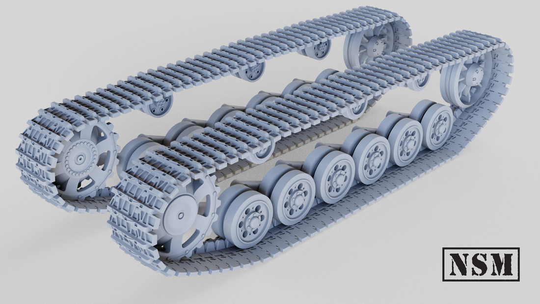 Ostketten Tracks for Panzer III and Stug III – Night Sky Miniatures