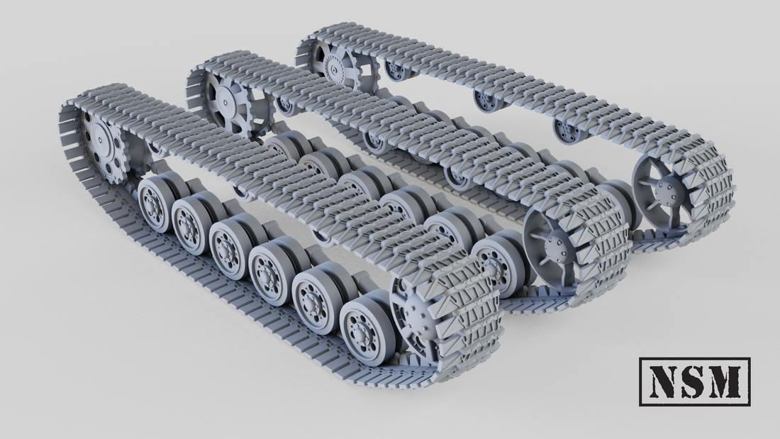 Winterketten Tracks for Panzer III and Stug III – Night Sky Miniatures